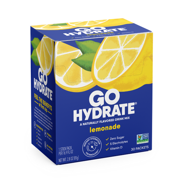 Lemonade Electrolyte Packets - Sugar-Free Summer (30ct) – GoHydrate