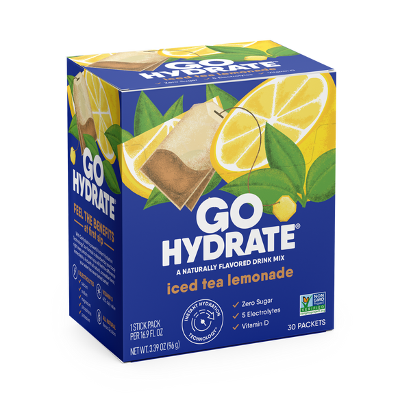 Iced Tea Lemonade Electrolyte Packets - Sugar-Free (30ct) – GoHydrate